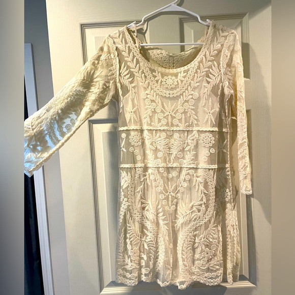 Express | Dresses | Express Longsleeve Lace Dress Small | Poshmark